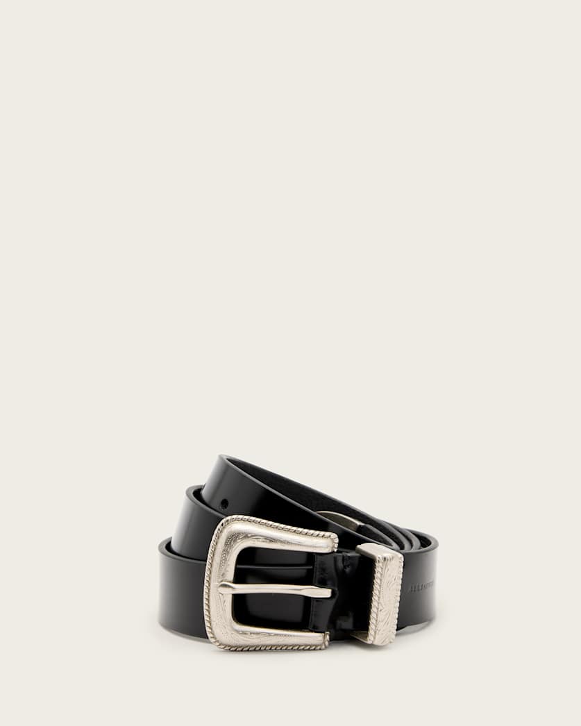 Chuck Leather Western Belt Black | ALLSAINTS